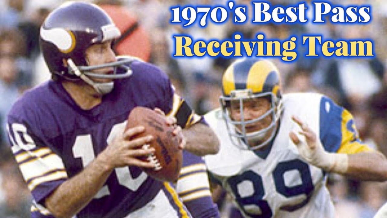 Who Is The 1970's Best Pass Receiving Team? - YouTube