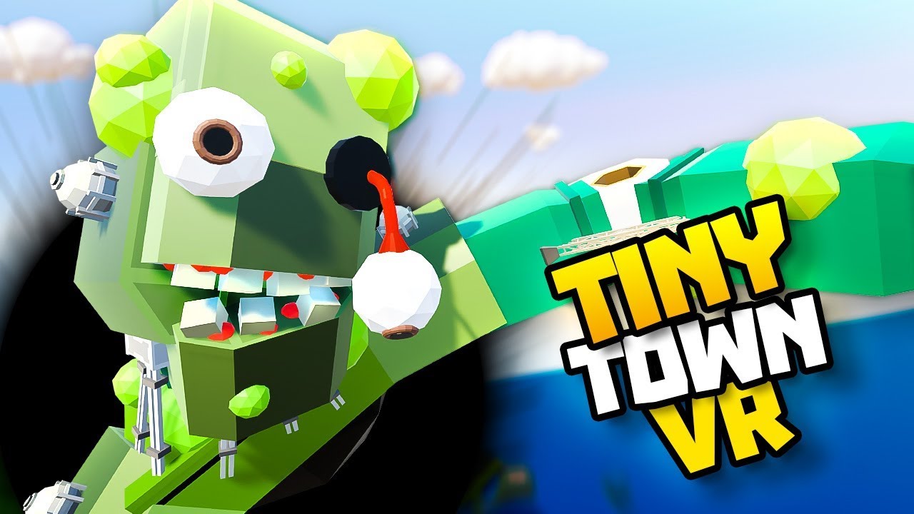 ZOMBIE ROBOT CLIMBS OUT OF BLACK HOLE! - Tiny Town VR Gameplay Part 84 ...
