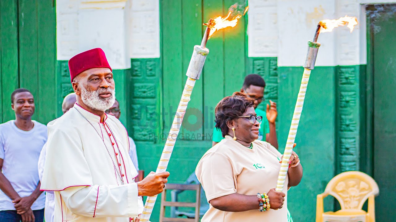Candle Light Procession at Ola College of Education with Archbishop ...