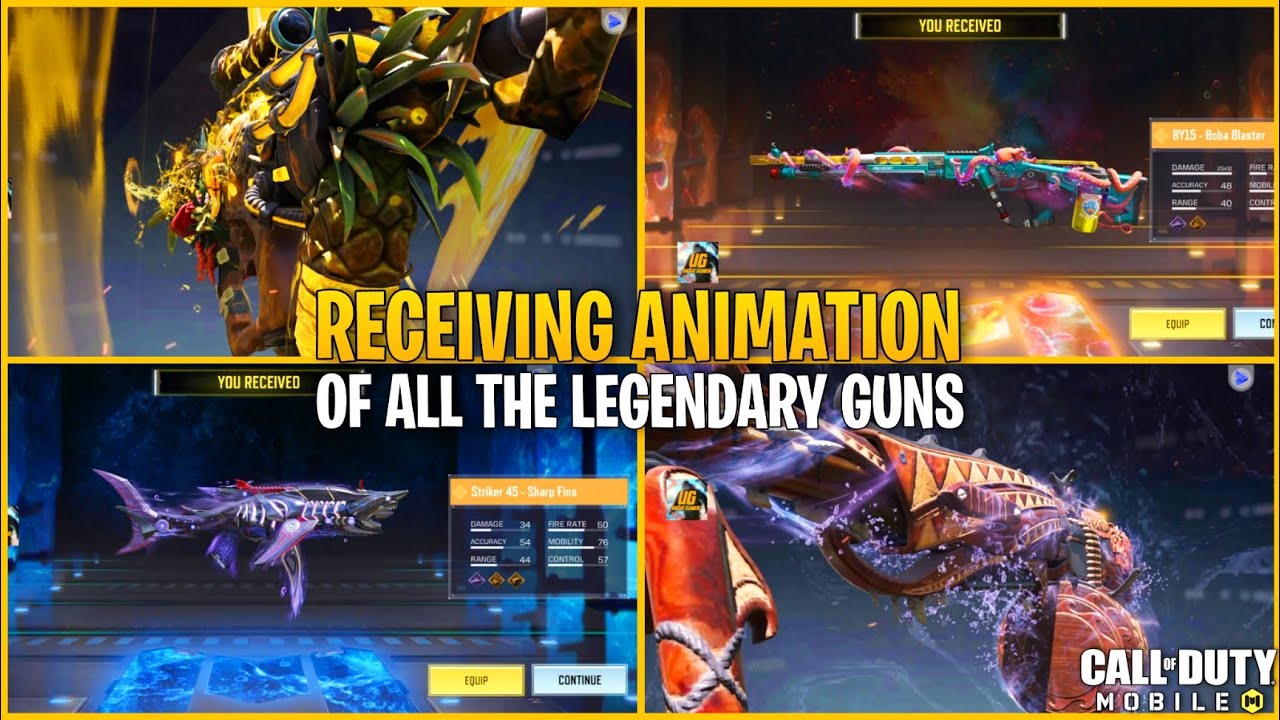 RECEIVING ANIMATION OF ALL THE LEGENDARY GUNS OF SEASON 7 LEAKED ...