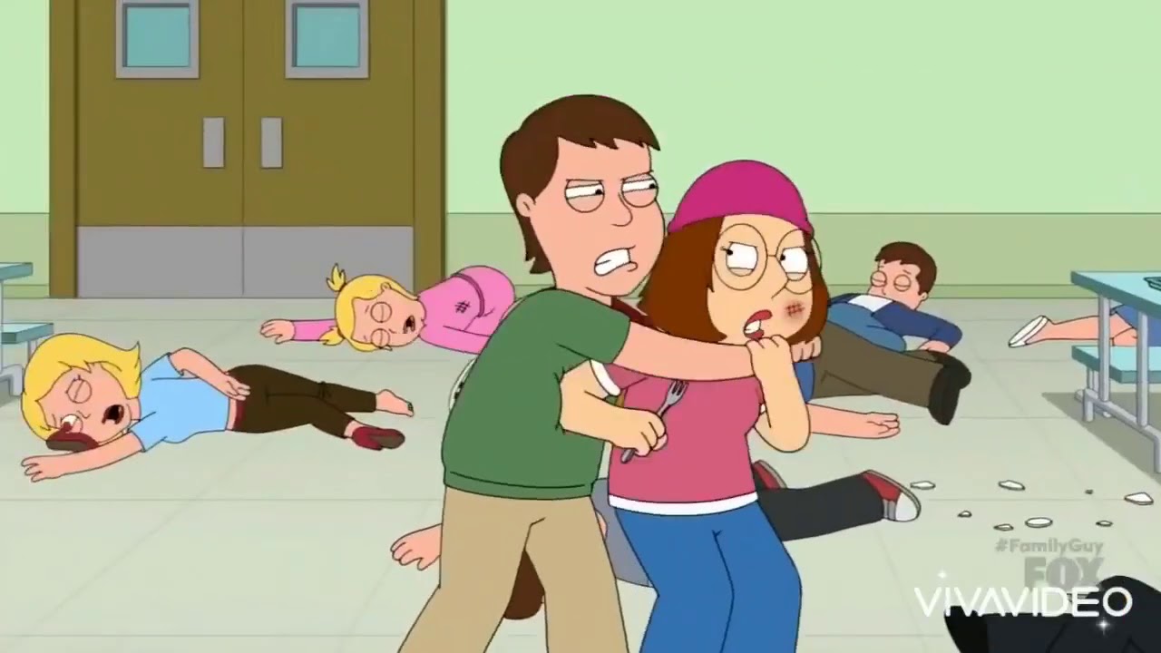 Family Guy - Chris and Meg cafeteria fight - YouTube