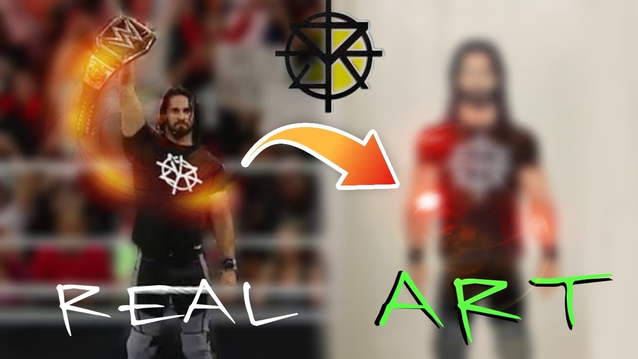 How to draw Seth Rollins | Extreme rules '16 return attire | - YouTube