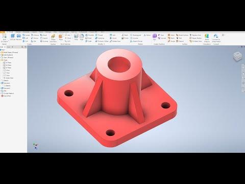Autodesk Inventor: How to Create Ribs - Tutorial for Beginners - YouTube