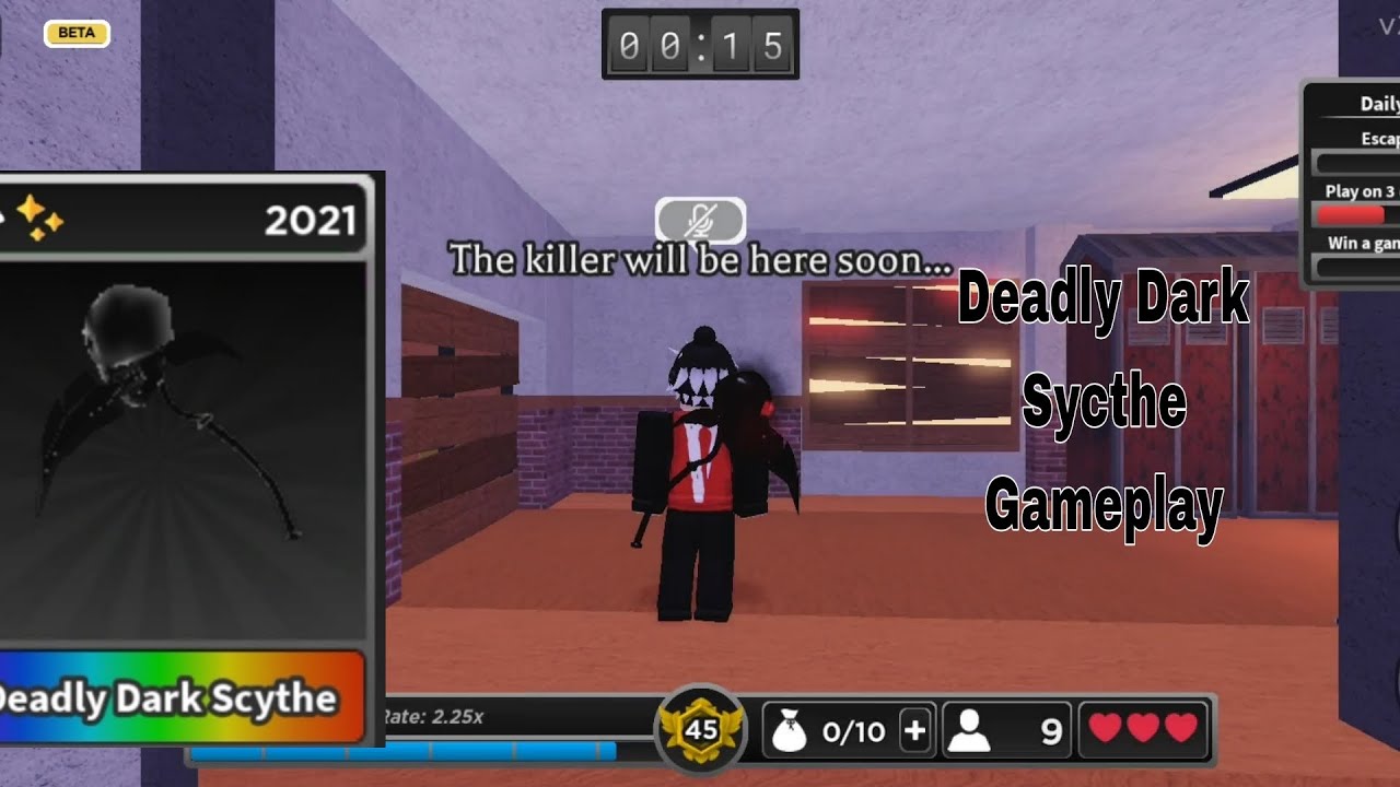 Deadly Dark Sycthe Gameplay | Survive The Killer #roblox#killer # ...