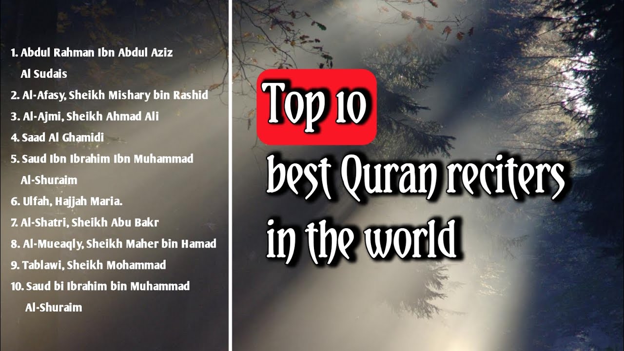 Top 10 best quran reciters in the world || Surah Al-Fatiha || Voice of ...