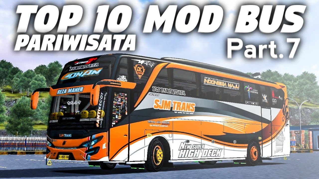 TOP 10 MOD BUS PARIWISATA Part.7 | MOD BUSSID - YouTube