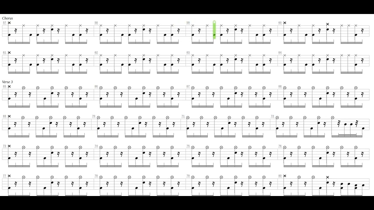 Not Good Enough + Seraphim + Drum only + Drum tab - YouTube