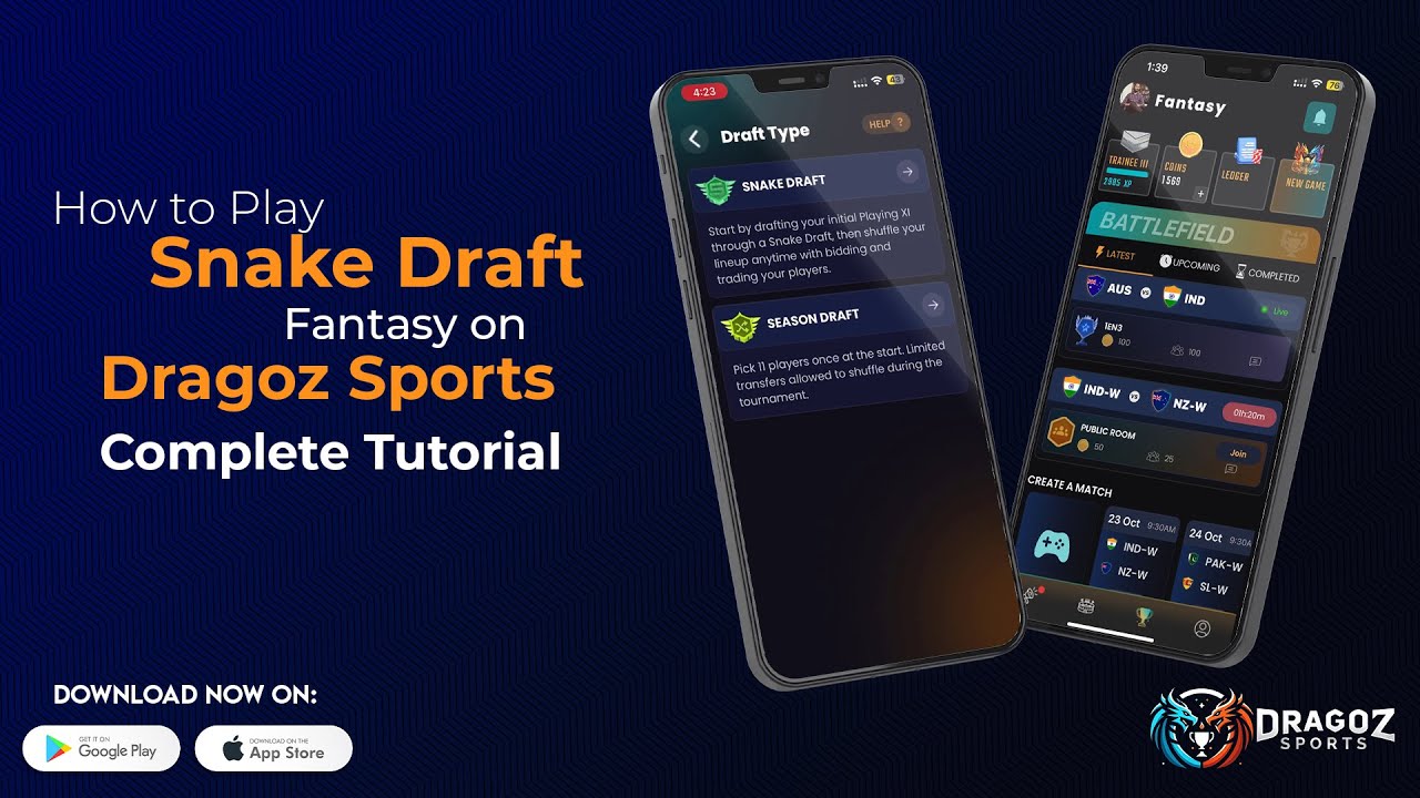 How to Play Snake Draft Fantasy on Dragoz Sports | Complete Tutorial ...
