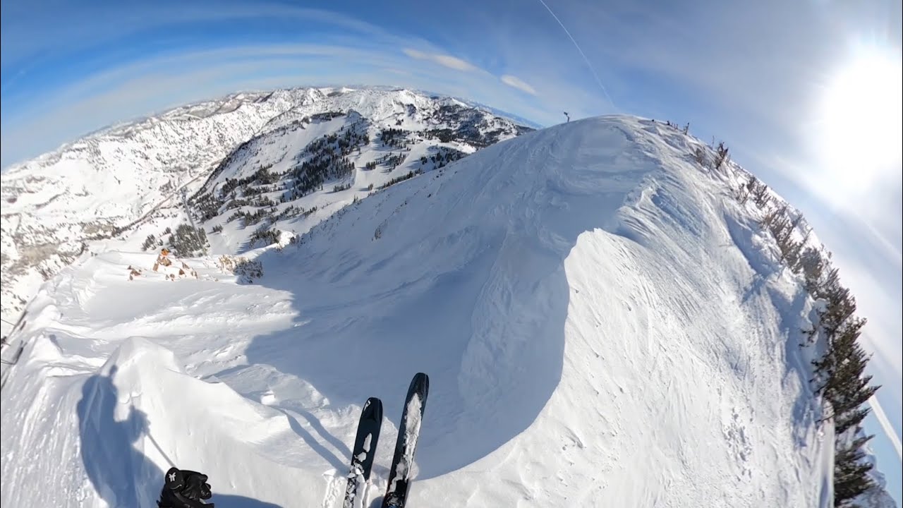 Skiing Alta Utah’s Mt Baldy Main Chute - YouTube