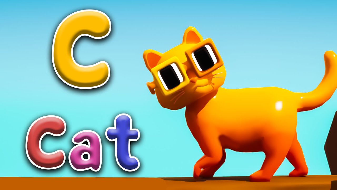The C Song (Uppercase) 😺 | Simple ABCs Song | Learn the Alphabet ...