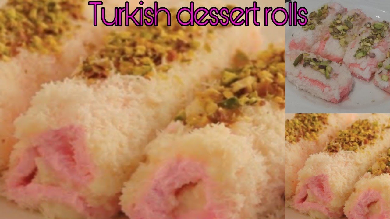 10 Minutes Dessert Recipe || Turkish Rolls || Sultan Lokumu Rolls - YouTube