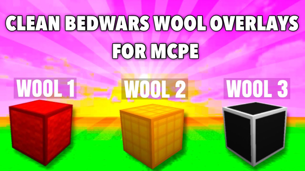 I Found The Best Bedwars Wool Overlays for Minecraft (Bedrock Edition ...