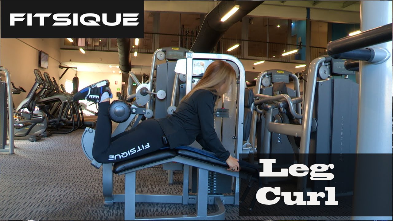 LEGS: Technogym Laying Leg Curl Machine - YouTube