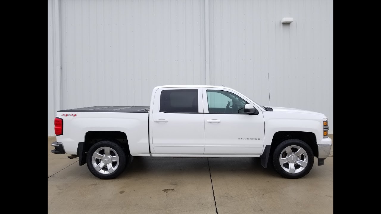 2015 Chevy Silverado 1500 LT White 2348720 4WD Crew - YouTube
