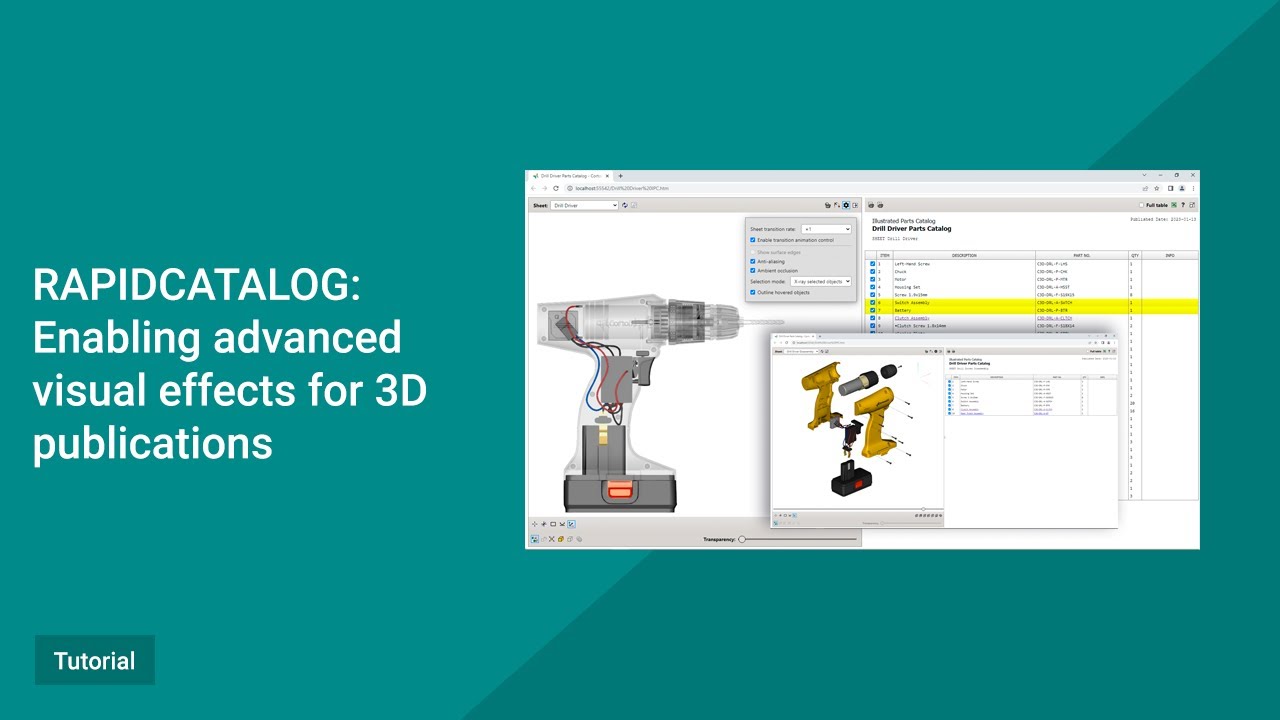 RapidCatalog Tutorial. Enabling advanced visual effects for 3D publications - YouTube