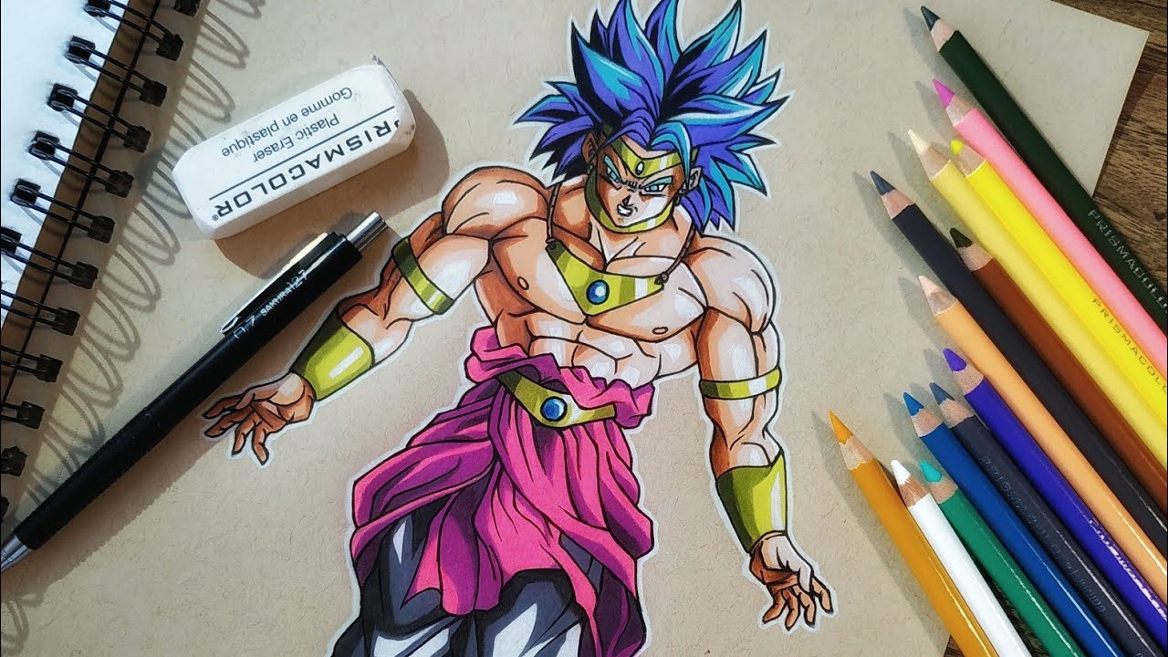 COMO DIBUJAR A BROLY | Speed Drawing | Prismacolor Premier, Toned Tan ...