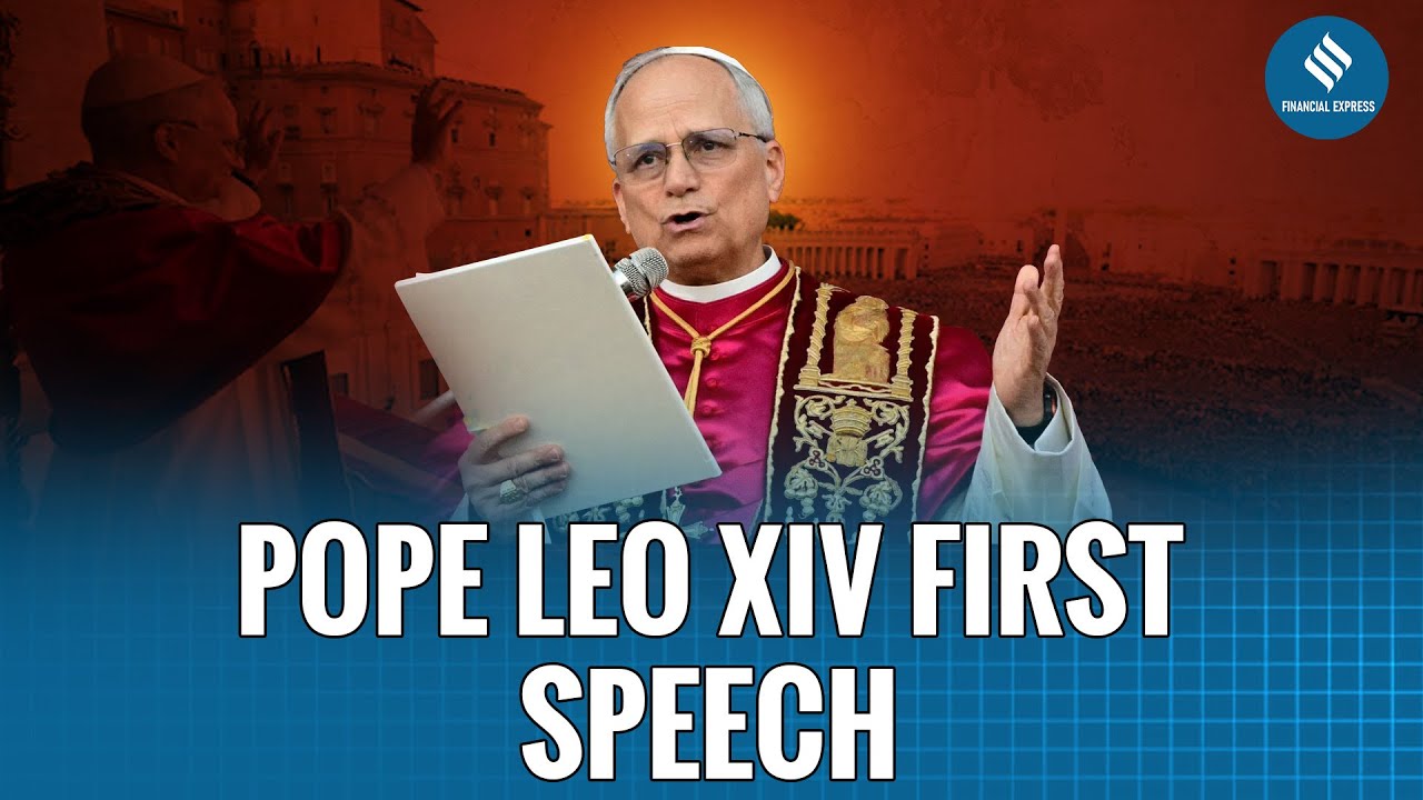 Pope Leo XIV Delivers First Speech | First American Pope Addresses the ...