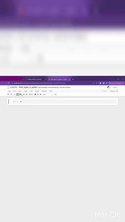 Introduction To Jupyter Notebook Part 4 Write First Code In Python Python Jupyternotebook