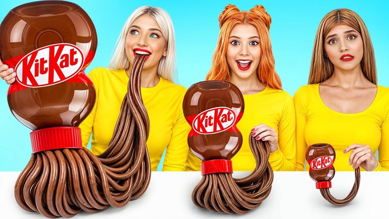 Chocolate Cooking Challenge | Chocolate Vs Real Food Competition by ...