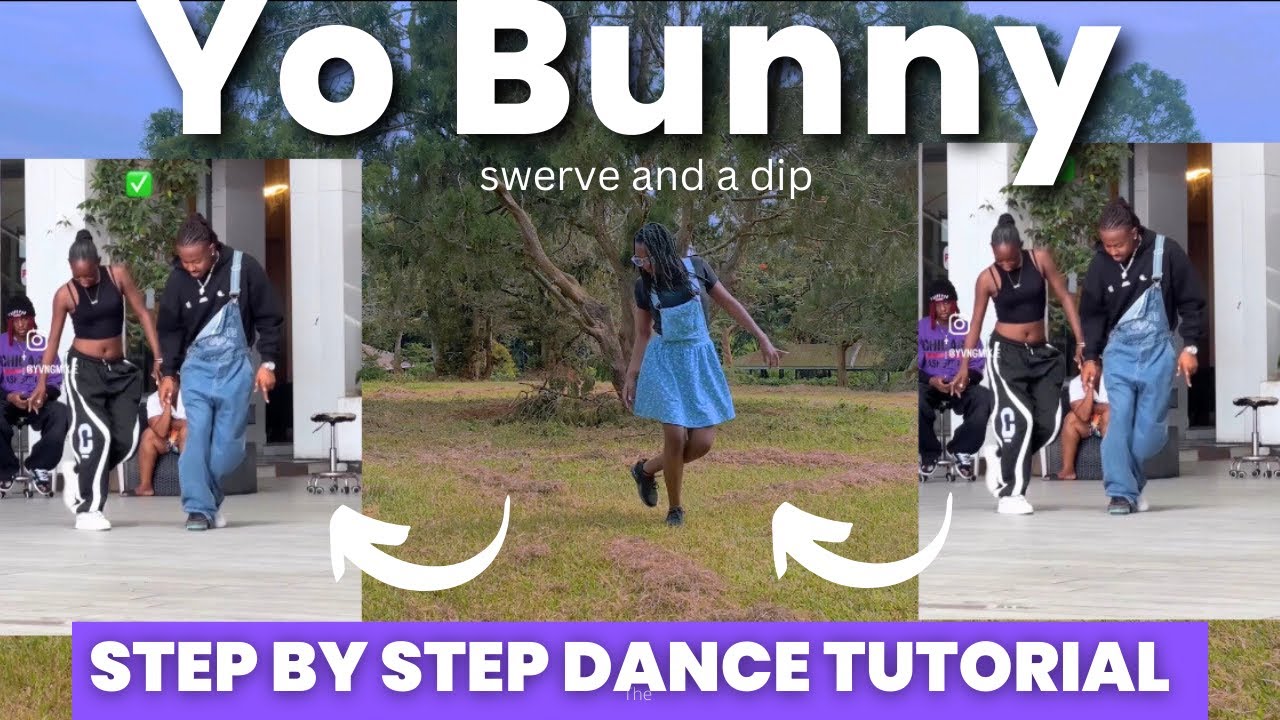 Yo Bunny Dance Move Made Easy | Swerve & a dip Dance Move Tutorial step ...