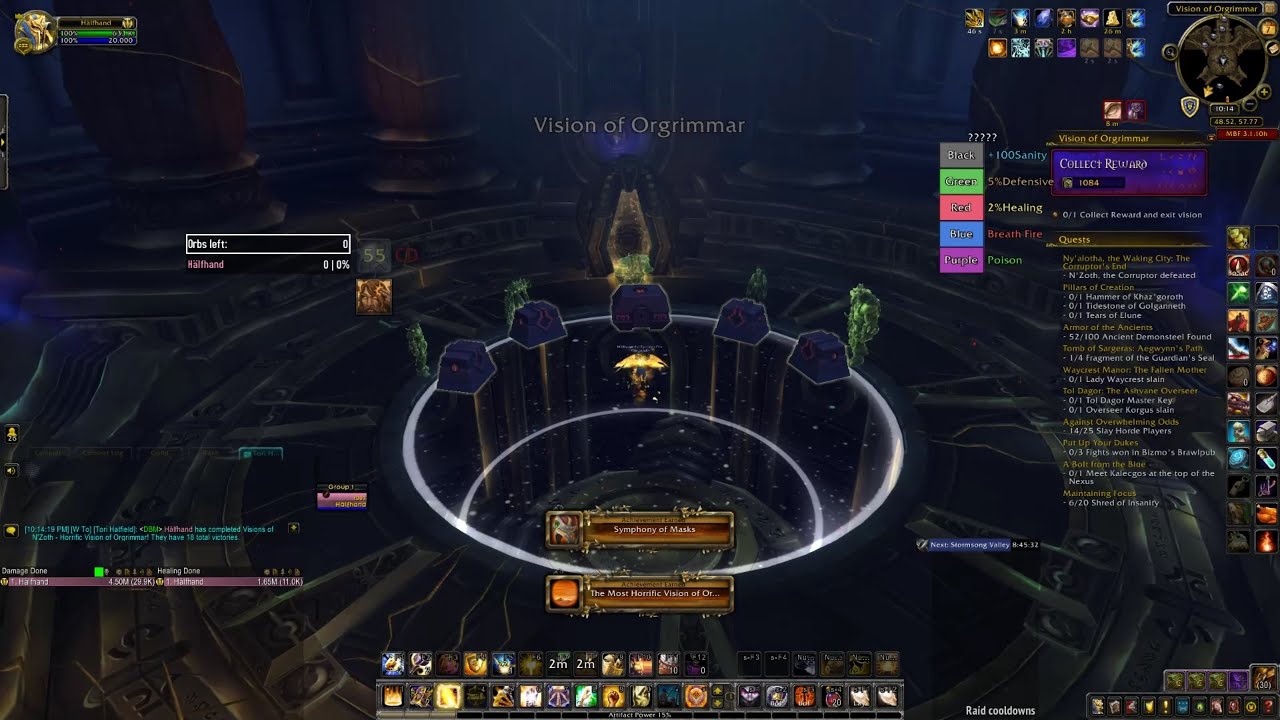 450 Protection Paladin Orgrimmar Horrific Vision 5-Mask Full Clear 2020 ...