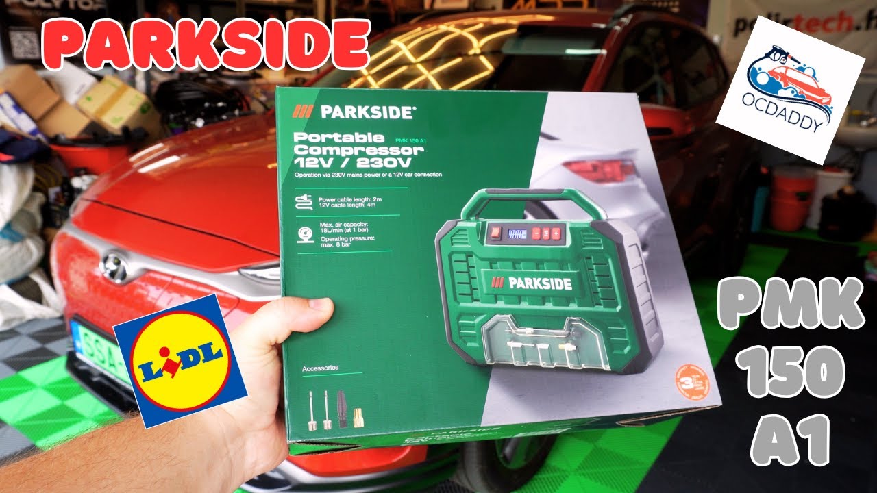 Parkside PMK 150 A1 compressor review - YouTube