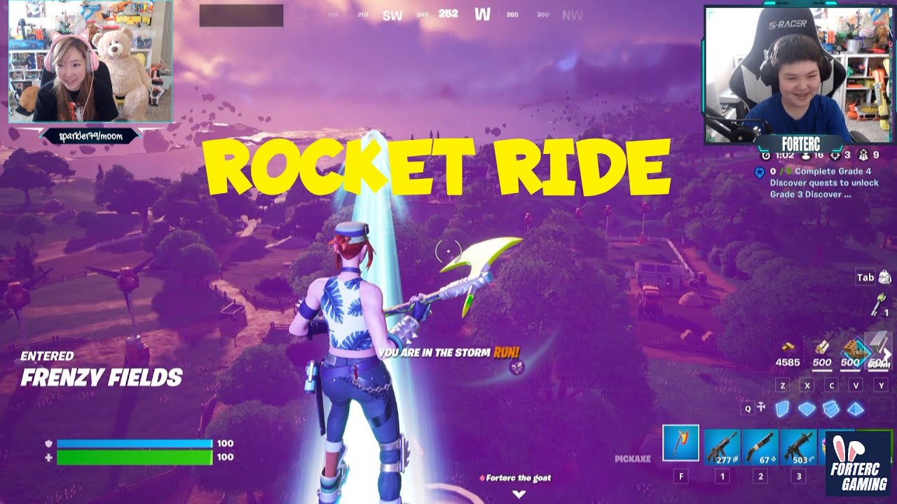 Fortnite Rocket Ride - YouTube
