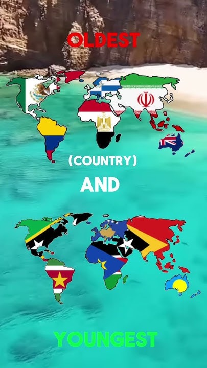 Oldest and youngest country in each continent #geography #shorts #mapping #flags - YouTube