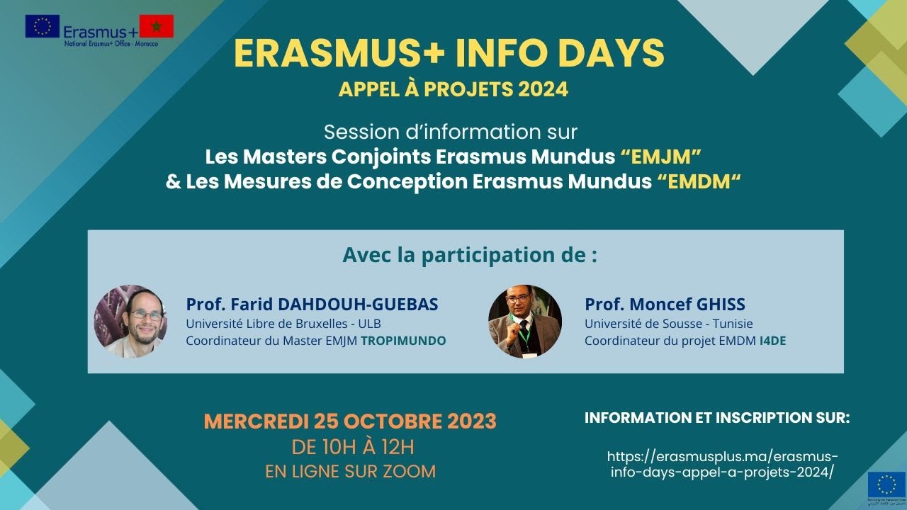 Session d'information : EMJM & EMDM - YouTube