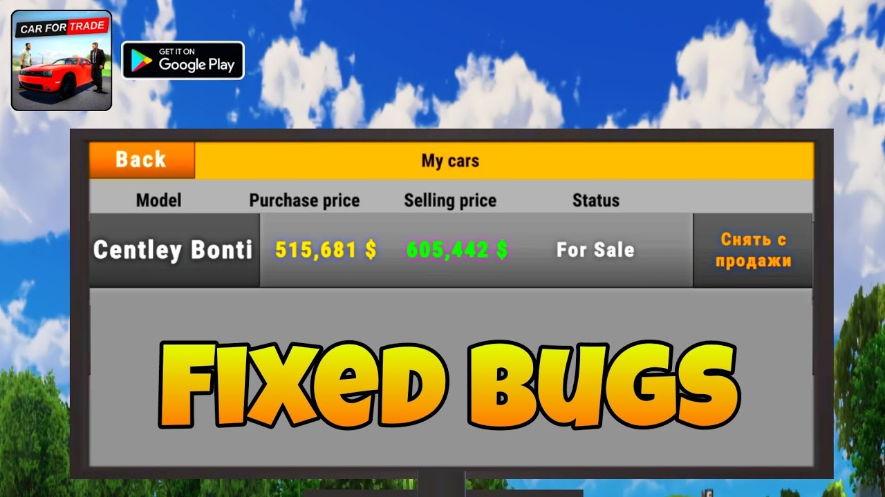 Fixed Bugs Update || Car For Trade Saler Simulator Download 2023 - YouTube