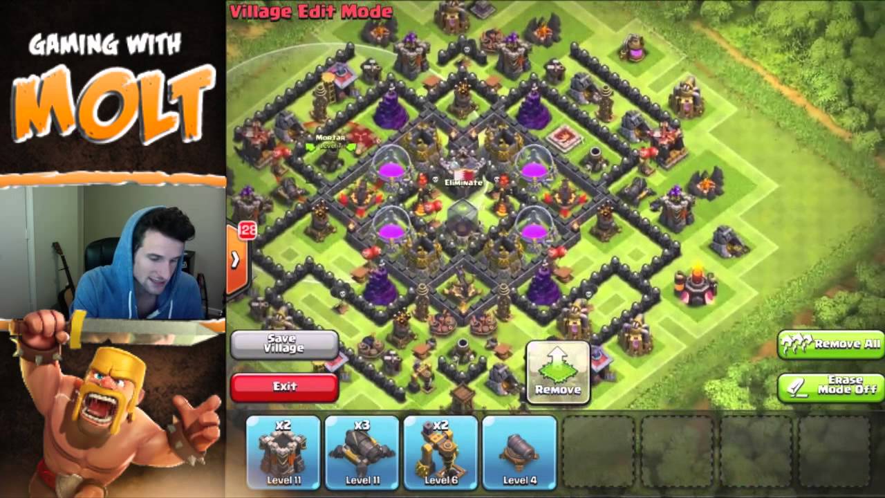 Clash of Clans :: TH10 Spider Farming Base - YouTube
