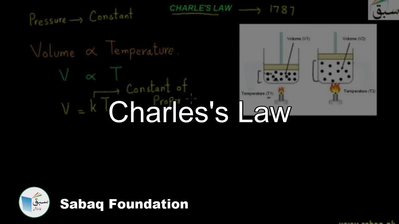 Charles's Law, Chemistry Lecture | Sabaq.pk - YouTube