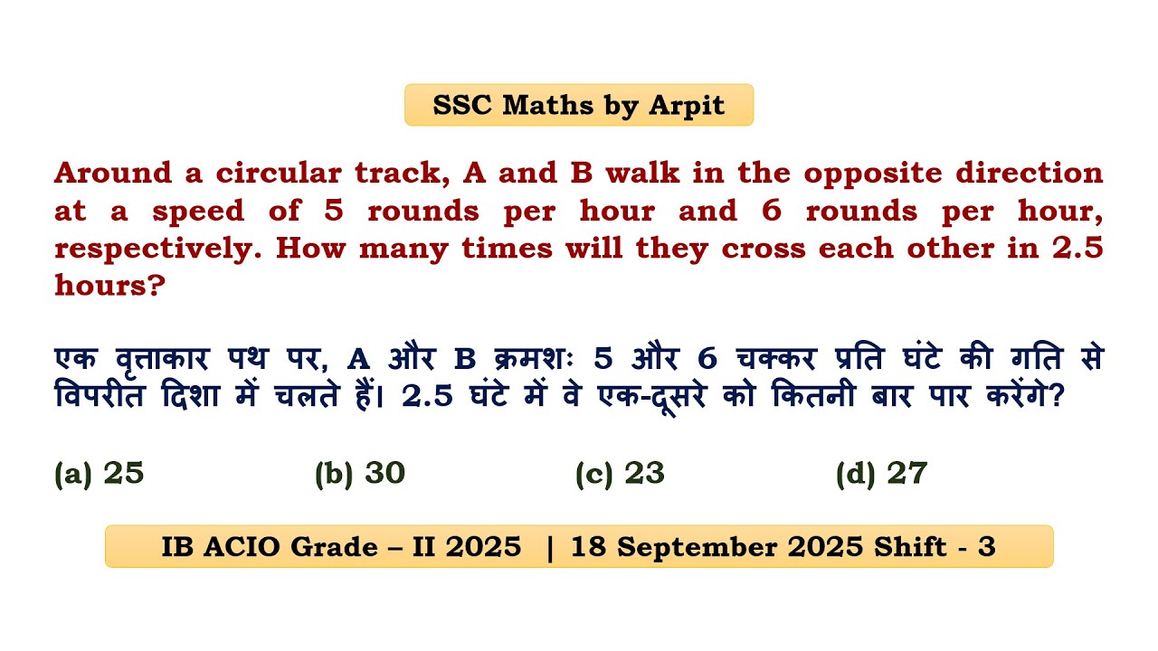 Around a circular track, A and B walk in the opposite direction at a ...