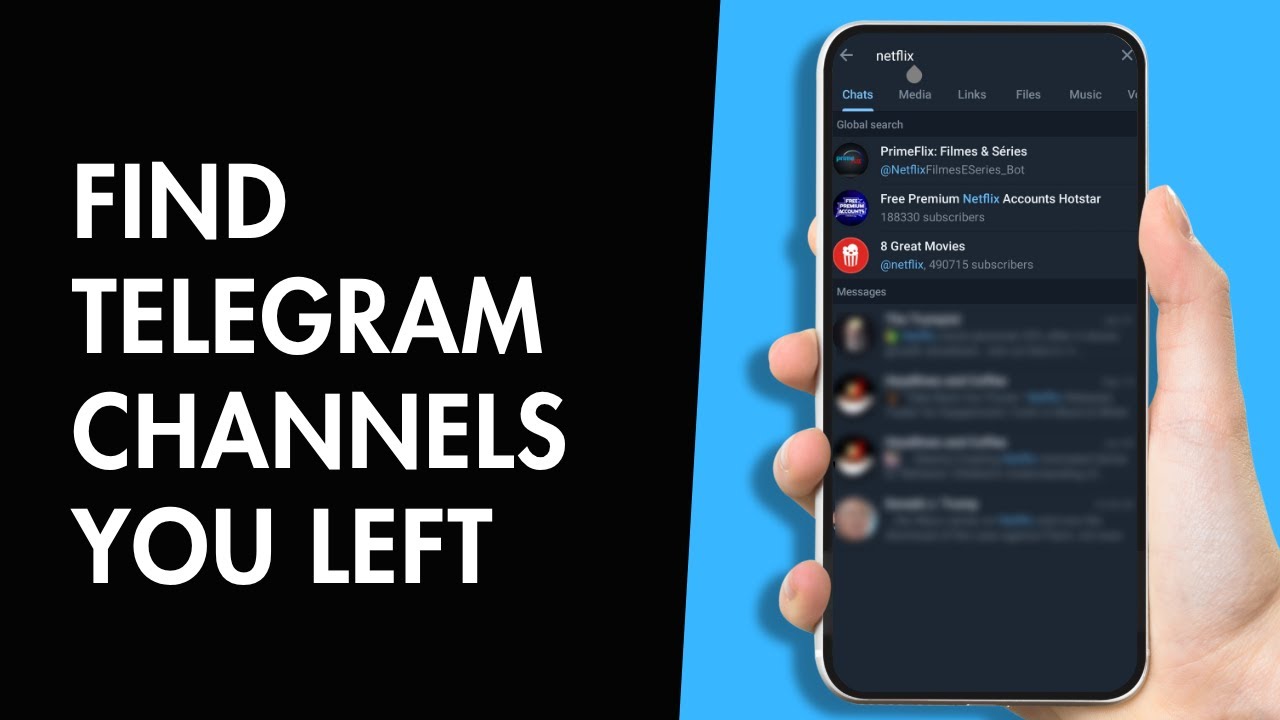 How to Find Telegram Channels you Left - YouTube