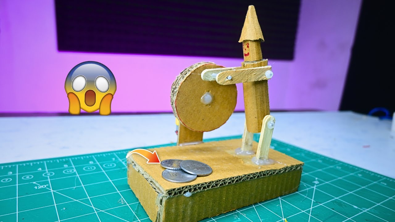 How to make coin running robot | How to make Robot with cardboard - YouTube