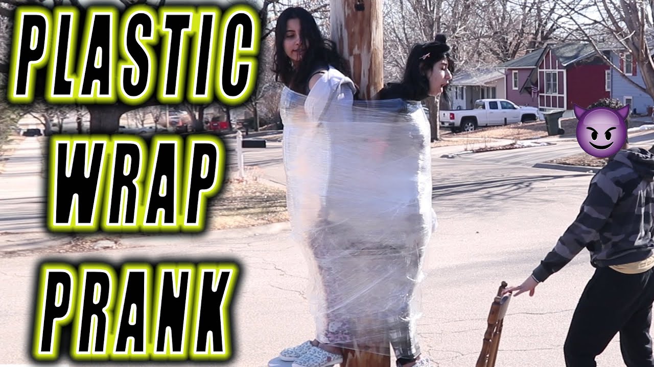 PLASTIC WRAP PRANK ON SISTERS (CRAZY) - YouTube