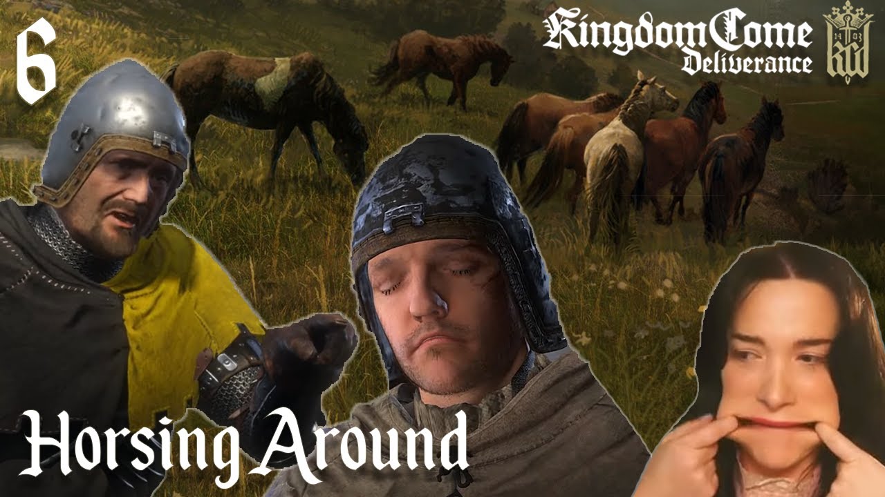 Detective Henry horses around with Bernard - Kingdom Come Deliverance ...