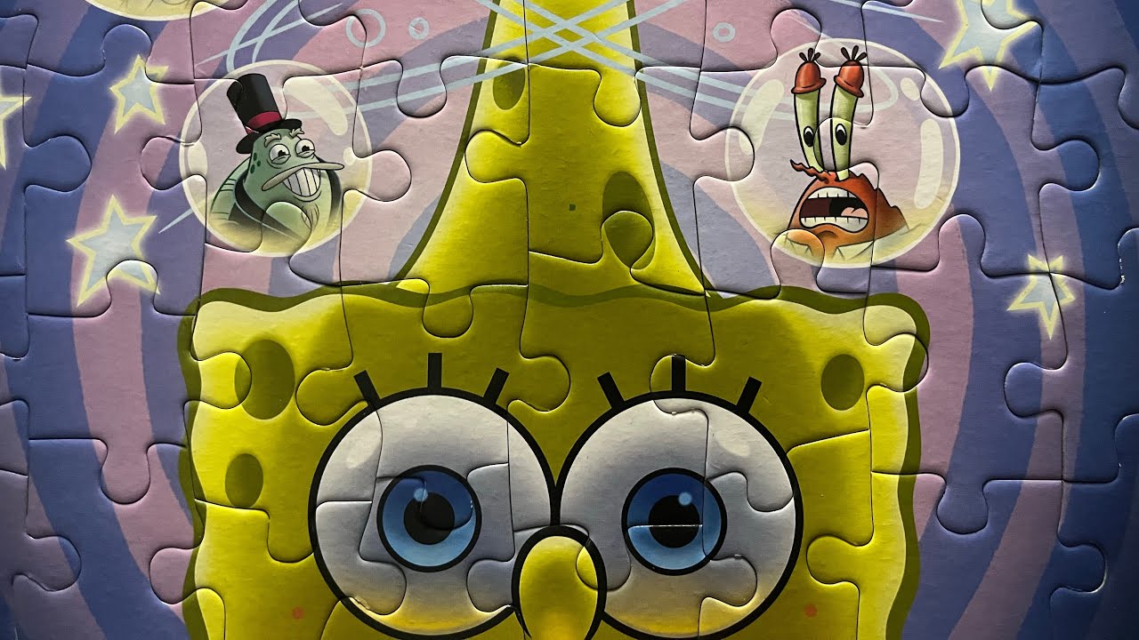 SpongeBob Squarepants Puzzle Assembly - YouTube