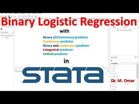 Binary Logistic Regression with Binary continuous categorical ordinal predictor in STATA - YouTube