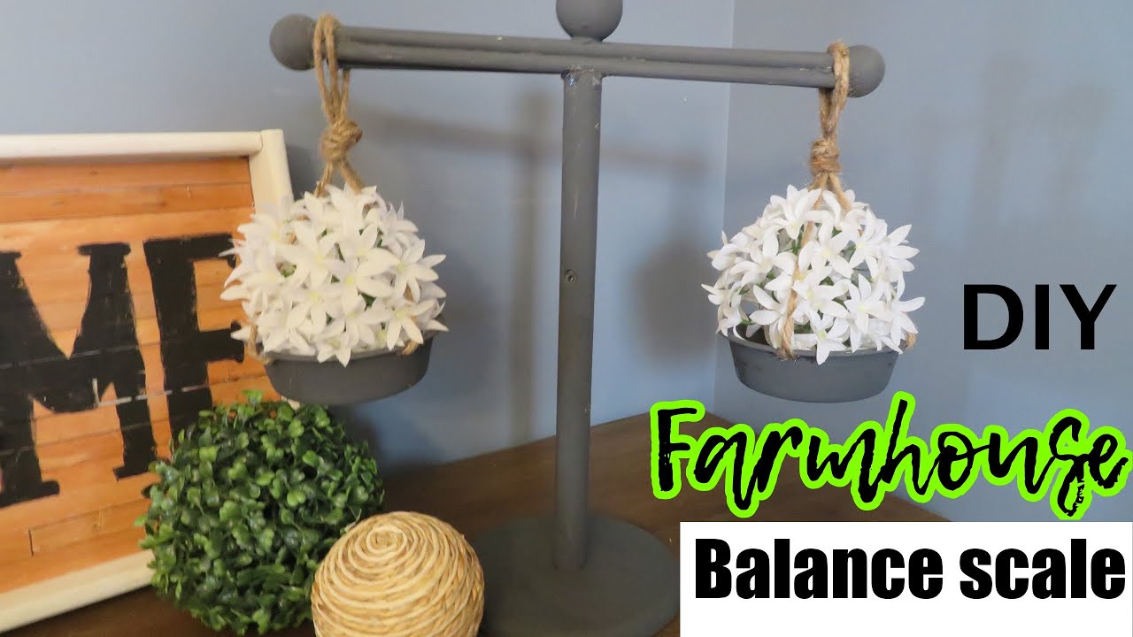 DIY Farmhouse Balance Scale | Budget Friendly DIY - YouTube