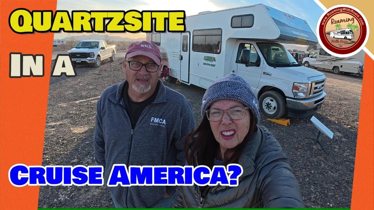 Quartzsite AZ! Boondocking in a RV Rental - Cruise America - YouTube