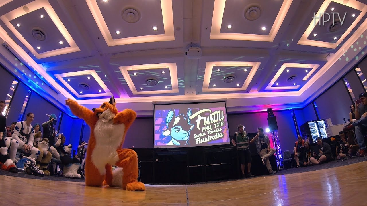 Furry Down-Under 2018 Fur-Suit Dance Competition - #10 Yu Puffin - YouTube