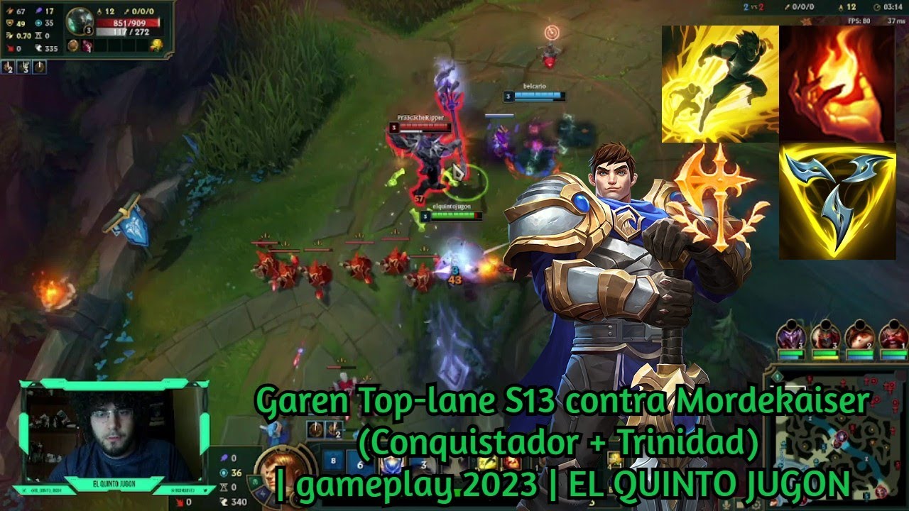 Garen Top-lane S13 contra Mordekaiser (Conquistador + Trinidad ...