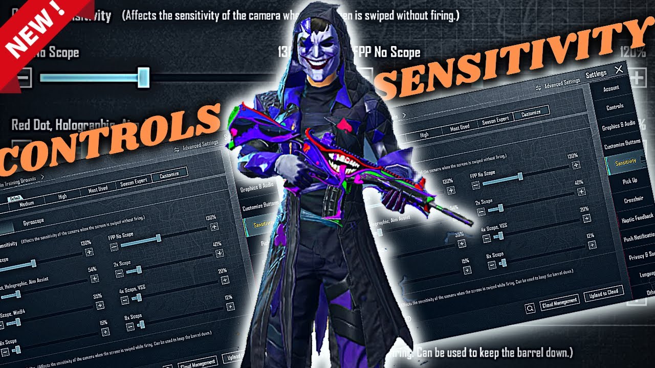 2.5🔥New Best Sensitivity Settings For Pubg Mobile | Sensitivity ...
