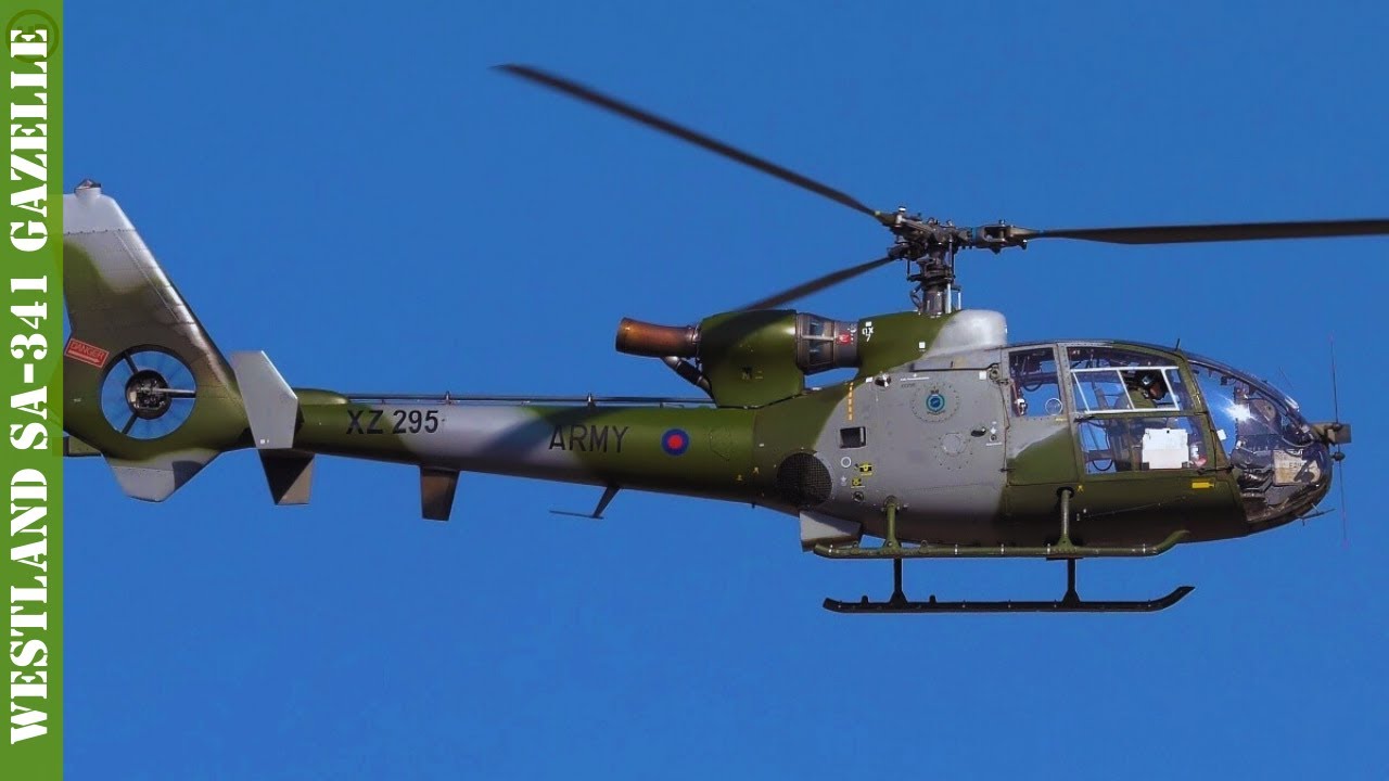 Westland SA-341 Gazelle - helicopter - HD - YouTube