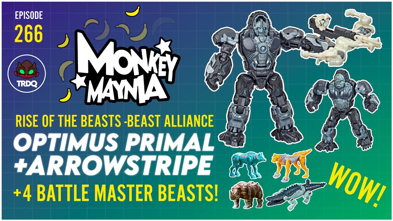TRDQ: Rise of the Beasts - Beast Alliance Optimus Primal + Arrowstripe ...