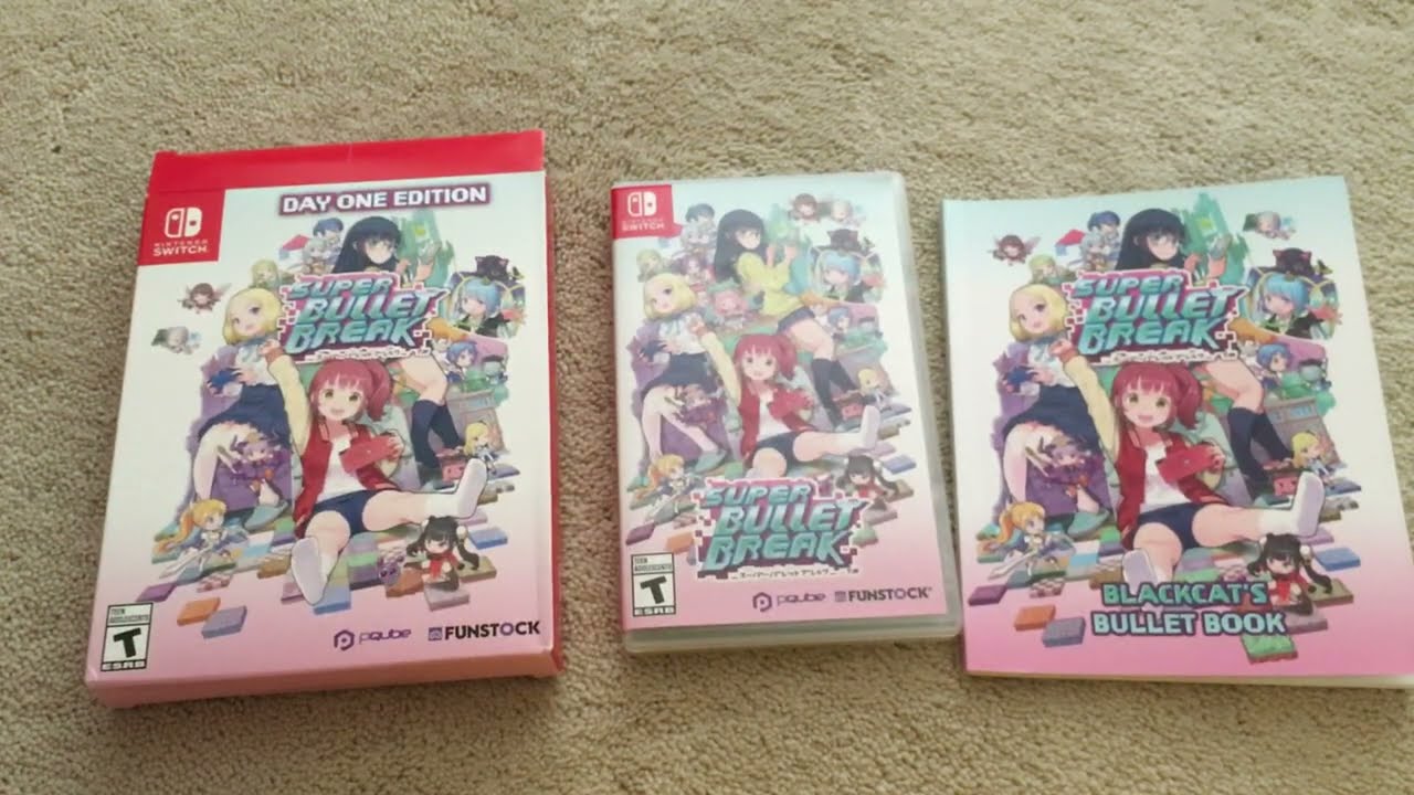 Super Bullet Break Day One Edition Unboxing - Nintendo Switch - YouTube