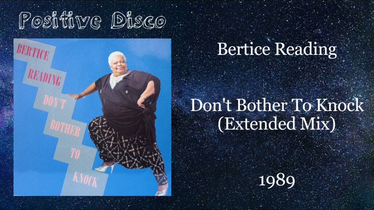 Bertice Reading — Don't Bother To Knock (Extended Mix) — 1989 - YouTube