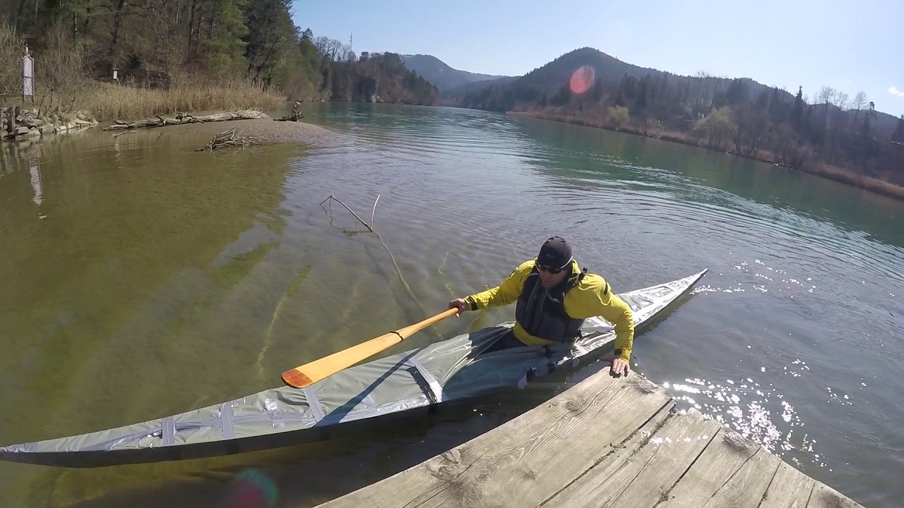 Under the skin (our first skin on frame qajaq) - YouTube