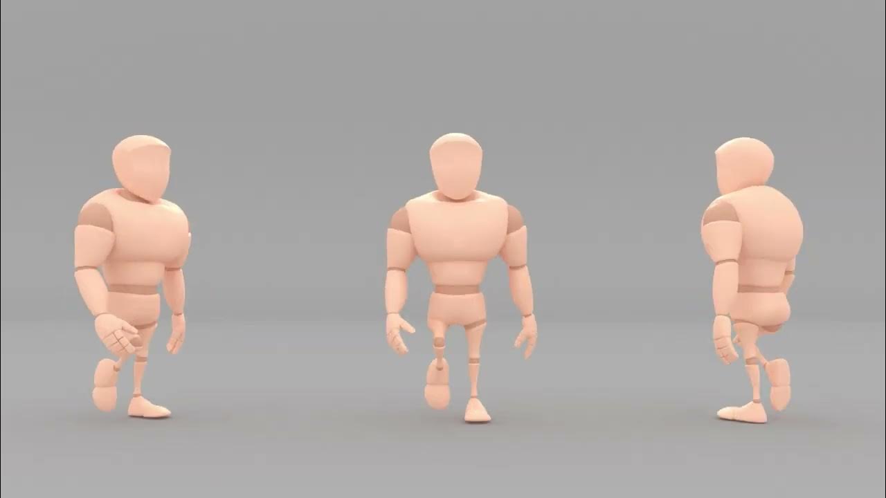 Beefy Basic Walk Cycle Animation - YouTube